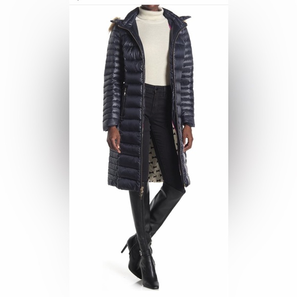 kate spade | Jackets & Coats | Kate Spade New York Womens Faux Fur Trim ...